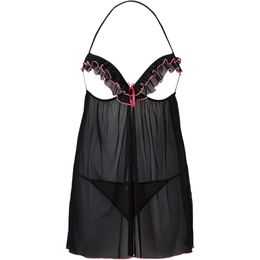 bonprix Babydoll ouvert+String (2-tlg.Set)