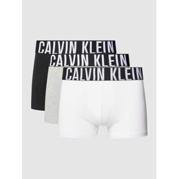 Calvin Klein Underwear Trunks mit Label-Bund im 3er-Pack