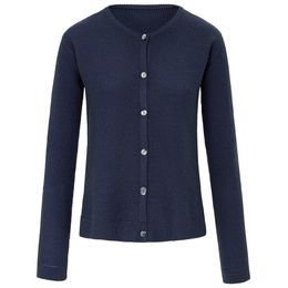 Strickjacke aus 100% Schurwolle Peter Hahn blau