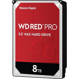 Western Digital WD Red Pro HDD-NAS-Festplatte (8 TB) 3,5", Bulk, rot