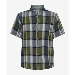 Brax Herren Leinenhemd STYLE HARDY, Grün, Gr. XXL