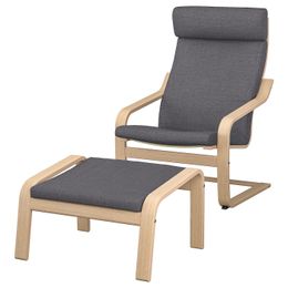 IKEA POÄNG Sessel und Hocker