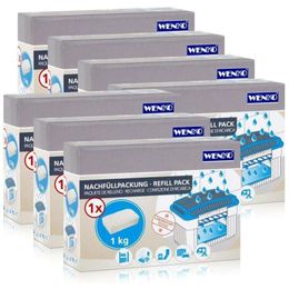 Wenko - Feuchtigkeitskiller Nachfüllpack Luftentfeuchter-Nachfüller, Weiß, 7x1 Kg