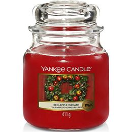 yankee candle - Duftwachsglas mittel Red Apple Wreath 1120698E