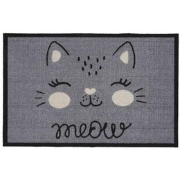 MD-Entree - md Entree Impression Eingangsmatte - Teppichmatte - Küchenteppich: 40x60 cm, meow grey