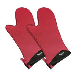 Spring - Handschuh lang rot/schwarz 1 Paar Grips
