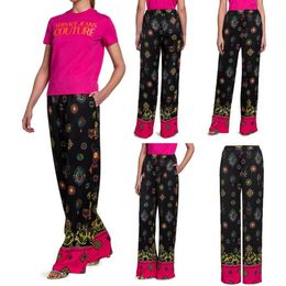 Versace Bootcuthose Versace Jeans Couture Printed Wide Leg Pants Trousers Pants Barock Leg