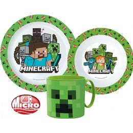 Minecraft Kindergeschirr-Set Mojang Minecraft Geschirrset Frühstück Set TNT Besteckset Kindergarten