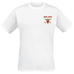 Bon Jovi Bad Name T-Shirt weiß in L