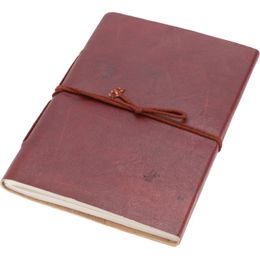 Guru-Shop Tagebuch Dünnes Notizbuch mit Ledereinband