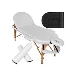 TecTake Massageliege 3 Zonen Massageliege oval mit 5cm Polsterung