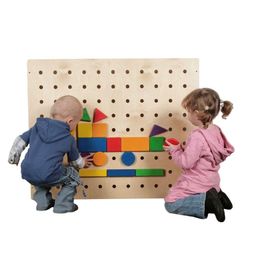 SINA® Spielzeug GmbH Spielcenter Holzspielzeug Wand-Steckspiel groß LxBxH 950x850x100mm NEU