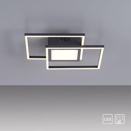 JUST LIGHT. LED Deckenleuchte ASMIN, separat steuerbar, IP20, Schwarz