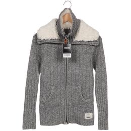 Superdry Damen Strickjacke, grau, Gr. 38