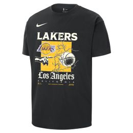 Nike Los Angeles Lakers Courtside NBA-Max90-T-Shirt für Herren - Schwarz