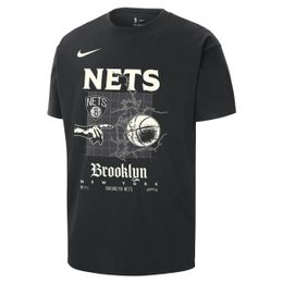 Nike Brooklyn Nets Courtside Max90 NBA-T-Shirt für Herren - Schwarz