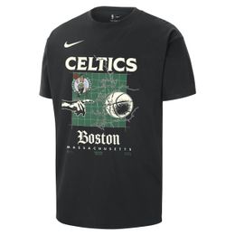 Boston Celtics Courtside Nike NBA Max90-T-Shirt für Herren - Schwarz