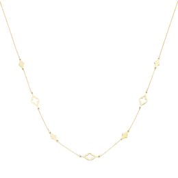 Collier Luigi Merano "mit Zwischenteilen, Gold 375" Halsketten Gr. 45 cm, Gelbgold 375, goldfarben (gold> <) Damen Colliers