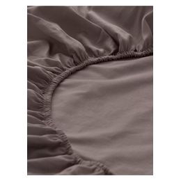 hessnatur Satin-Spannbetttuch aus reiner Bio-Baumwolle Größe: 90-100x200 cm