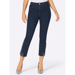 CRÉATION L 7/8-Jeans CREATION L Gr. 52, Normalgrößen, blau (dark blue) Damen Jeans Ankle 7/8