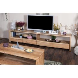 SAM® Lowboard TV-Board 230 x 45 x 50 cm Akazienholz massiv naturfarben DAHLIA
