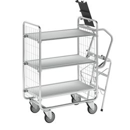 HelgeNyberg Leiterwagen SERIE 100, 3 Etagen, LxBxH 1020 x 460 x 1120 mm