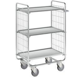 HelgeNyberg Etagenwagen SERIE 100, 3 Etagen, LxBxH 800 x 460 x 1120 mm