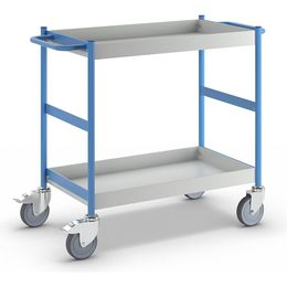 eurokraft pro Servicewagen mit Wannen, Volumen 10 l, 2 Wannen