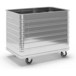 Zarges Alu-Kastenwagen, Inhalt 415 l, mit Rand- und Bodenprofil