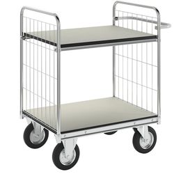HelgeNyberg ESD-Etagenwagen SERIE 300, 2 Etagen, LxBxH 990 x 650 x 1070 mm