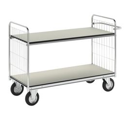 HelgeNyberg ESD-Etagenwagen SERIE 300, 2 Etagen, LxBxH 1590 x 650 x 1070 mm
