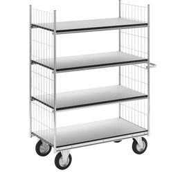 HelgeNyberg ESD-Etagenwagen SERIE 300, 4 Etagen, LxBxH 1390 x 650 x 1730 mm