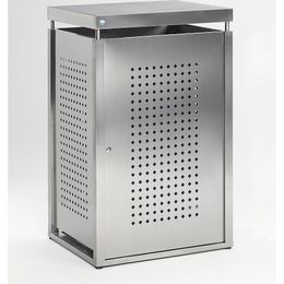 Var Mülltonnenbox, Volumen 240 l, Edelstahl
