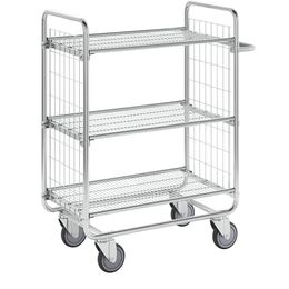 HelgeNyberg Gitterwagen SERIE 100, 3 Etagen, LxBxH 930 x 460 x 1120 mm