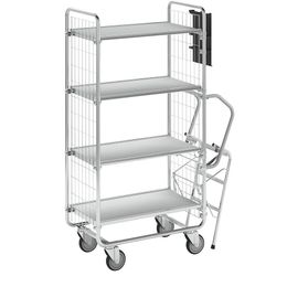 HelgeNyberg Leiterwagen SERIE 100, 4 Etagen, LxBxH 1020 x 460 x 1585 mm