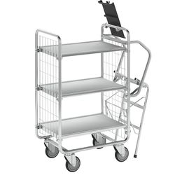 HelgeNyberg Leiterwagen SERIE 100, 3 Etagen, LxBxH 890 x 460 x 1120 mm