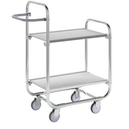 Kongamek Kommissionierwagen KM8000, 2 Böden, 4 Rollen, LxBxH 945 x 470 x 1120 mm