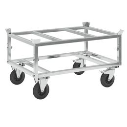 Kongamek Paletten-Fahrgestell, verzinkt, Höhe 700 mm, mit Feststeller