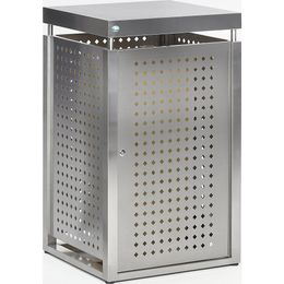 Var Mülltonnenbox, Volumen 120 l, Edelstahl