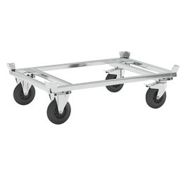 Kongamek Paletten-Fahrgestell, verzinkt, Höhe 355 mm, mit Feststeller