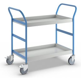 eurokraft pro Servicewagen mit Wannen, Volumen 15 l, 2 Wannen