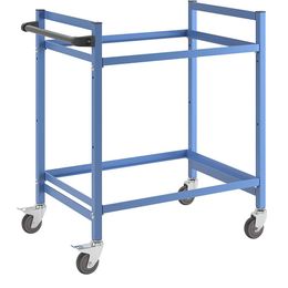 eurokraft pro Kommissionierwagen, LxBxH 970 x 610 x 1045 mm, 2 Etagen