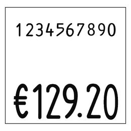 ratioform Etiketten für Preisauszeichner, BxH 29 x 28 mm, VE 24 Rollen à 700 Stk, weiß