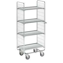 HelgeNyberg Etagenwagen SERIE 100, 4 Etagen, LxBxH 800 x 460 x 1585 mm