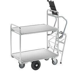 HelgeNyberg Leiterwagen SERIE 200, 2 Etagen, LxBxH 1130 x 620 x 1110 mm