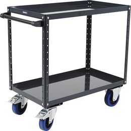 eurokraft pro Montagehilfswagen CustomLine, 2 Etagen, Vollelastikbereifung, anthrazitgrau