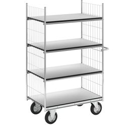 HelgeNyberg ESD-Etagenwagen SERIE 300, 4 Etagen, LxBxH 1190 x 650 x 1730 mm