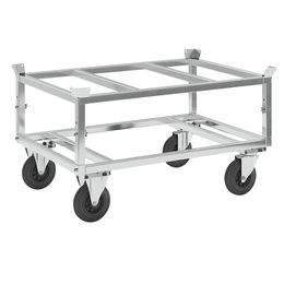 Kongamek Paletten-Fahrgestell, verzinkt, Höhe 655 - 835 mm, ohne Feststeller
