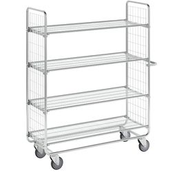 HelgeNyberg Gitterwagen SERIE 100, 4 Etagen, LxBxH 1380 x 460 x 1585 mm