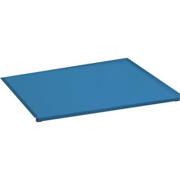 LISTA Blechabdeckung f&uuml;r Auszugsrahmen, Vollauszug, f&uuml;r BxT 890 x 860 mm, lichtblau